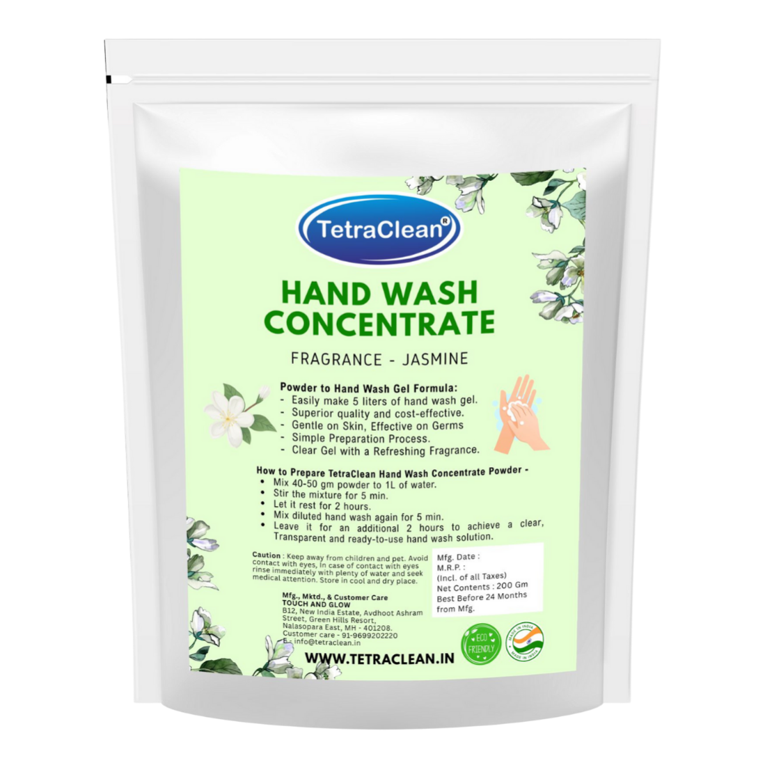 TetraClean Handwash Concentrate Powder – Make 5L Clear, Soft & Germ ...
